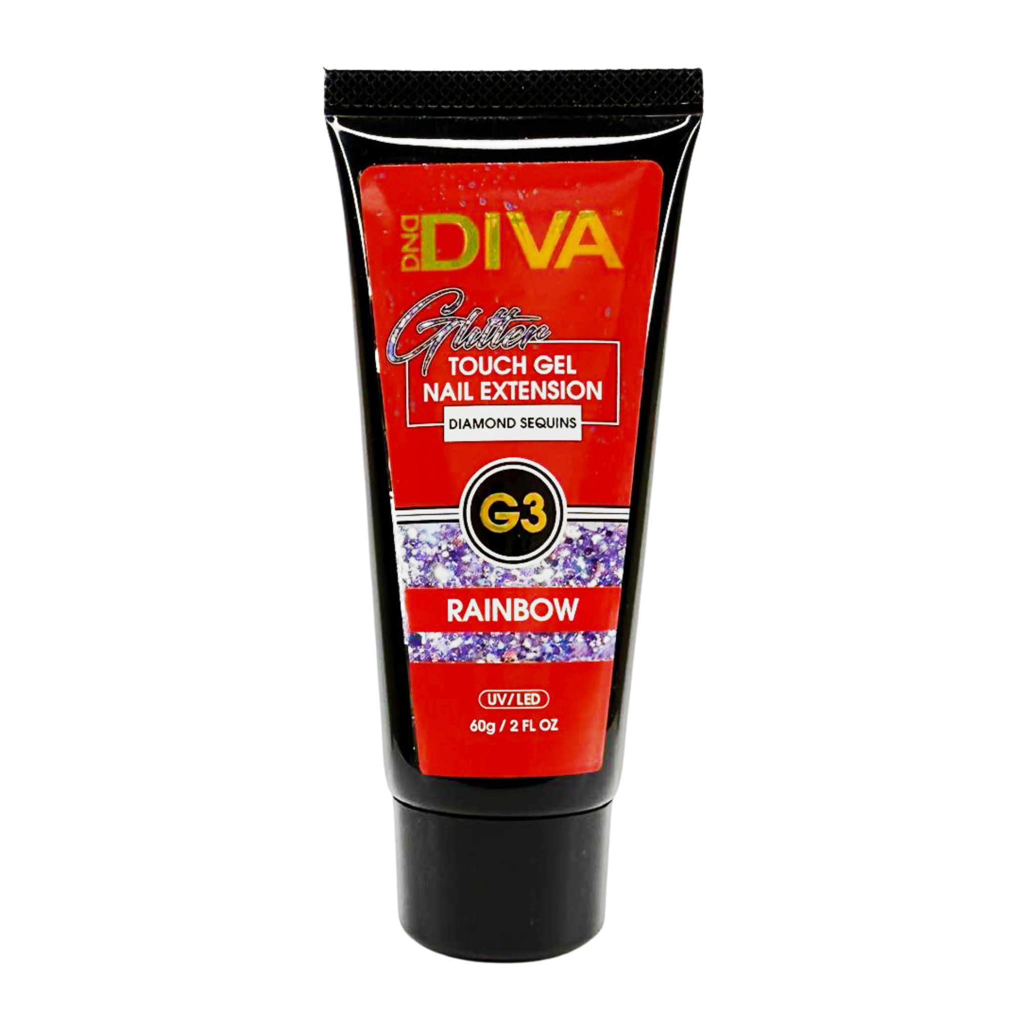Shop DND Diva Glitter Touch Gel - G03 Rainbow