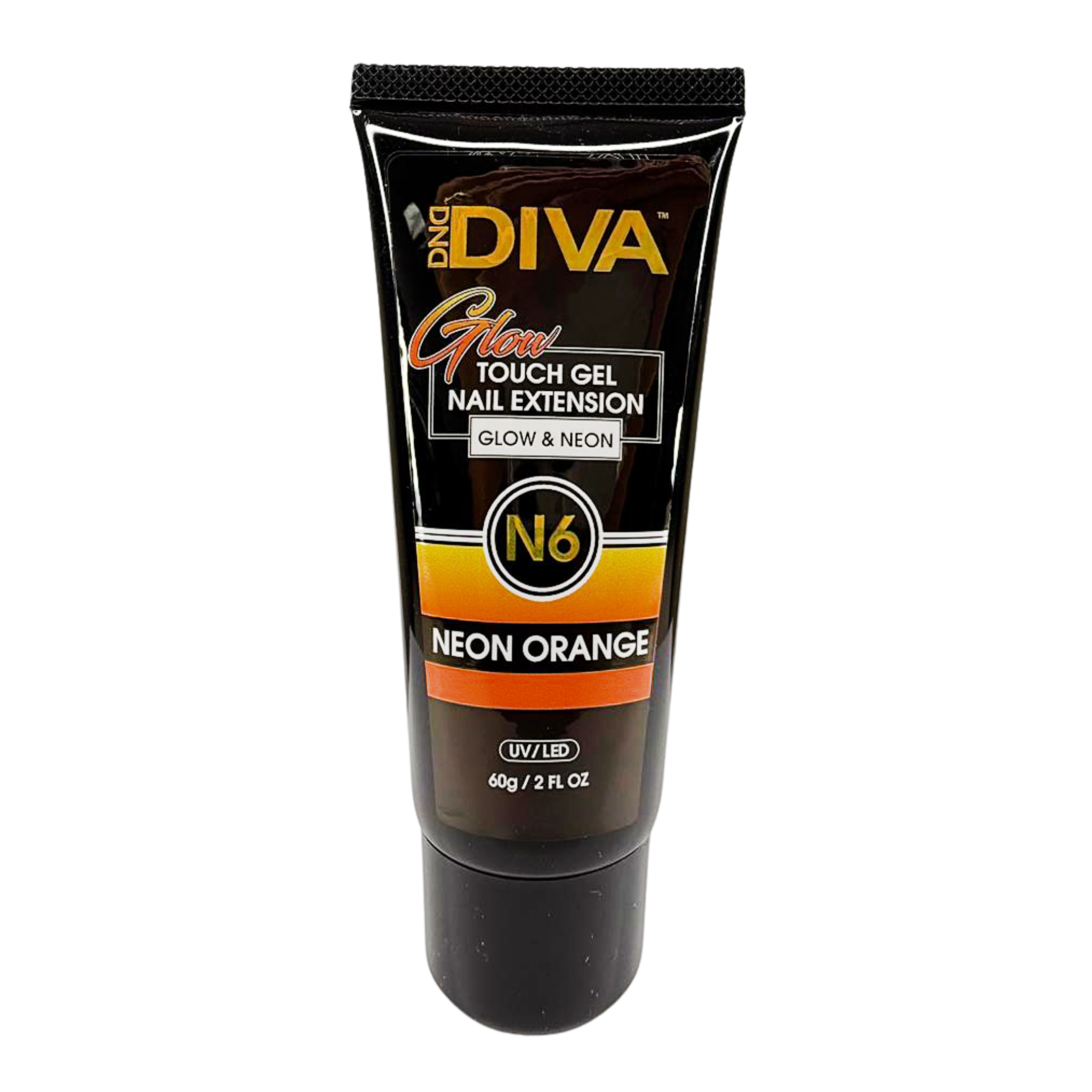 Shop DND Diva Glow Touch Gel - N06 Neon Orange