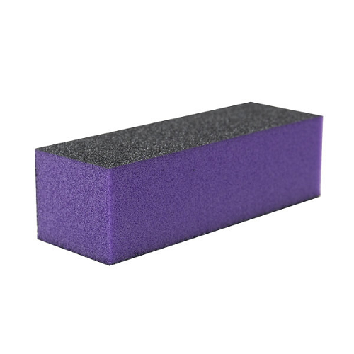 Purple Black 60/100 Grit 3 sided Nail Buffer