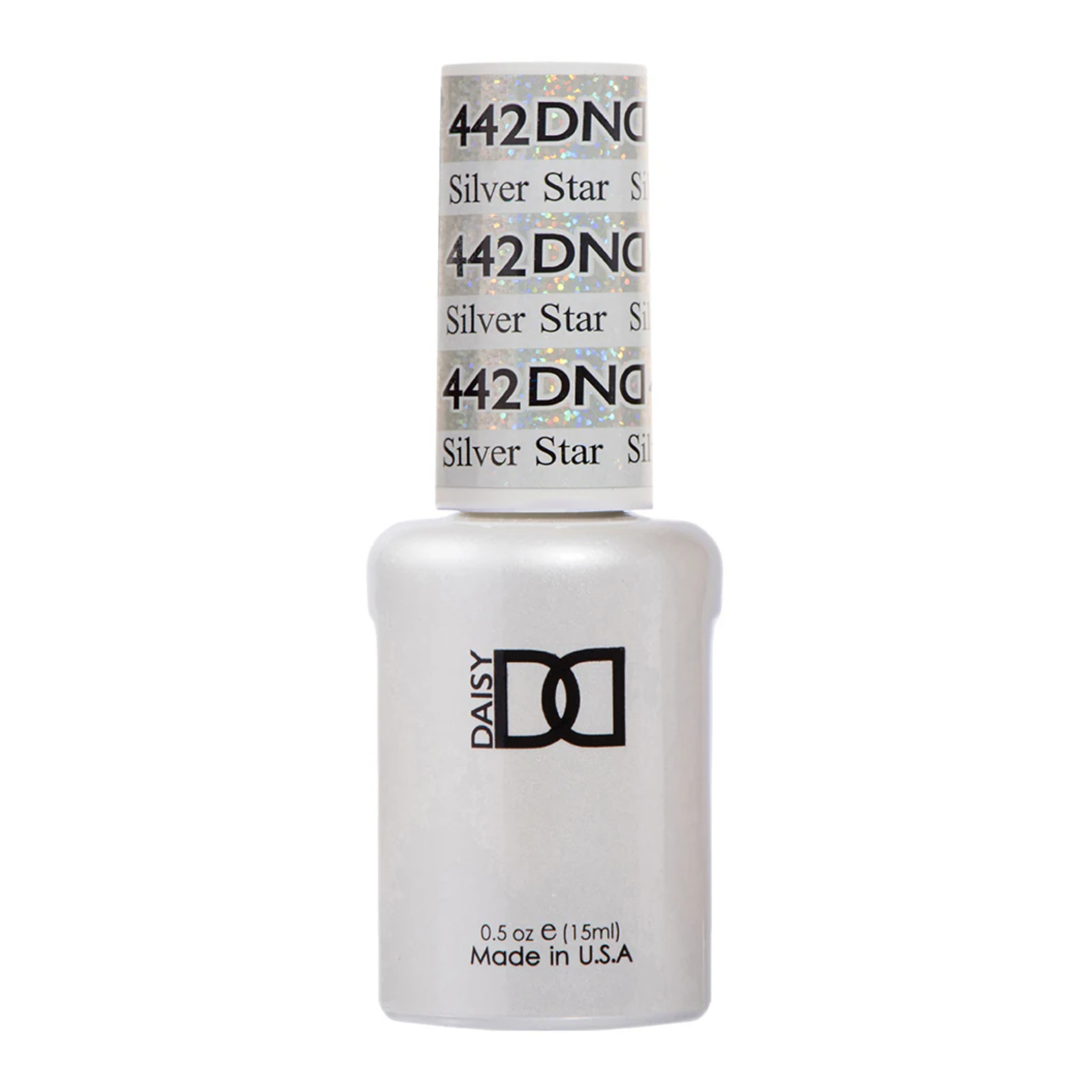 Shop DND Gel ‘Silver Star’ – Sparkly Silver Glitter Gel