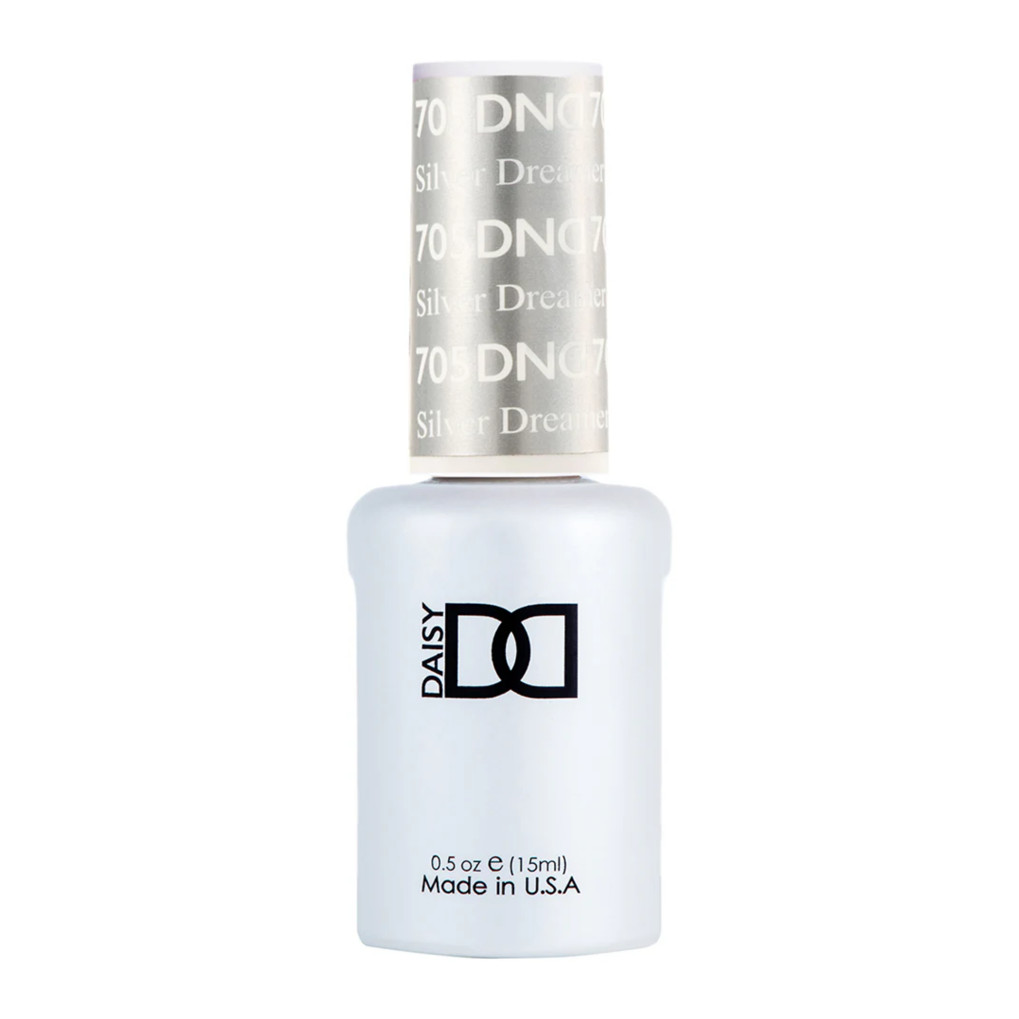 Shop DND Gel ‘Silver Dream’ – Glittery Silver-Gray Polish