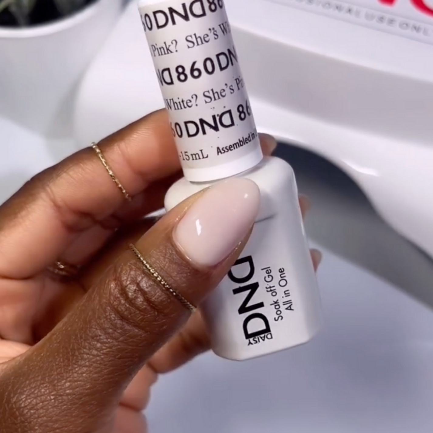 Shop DND Gel & Polish Duo - 860 She's White? She's Pink?