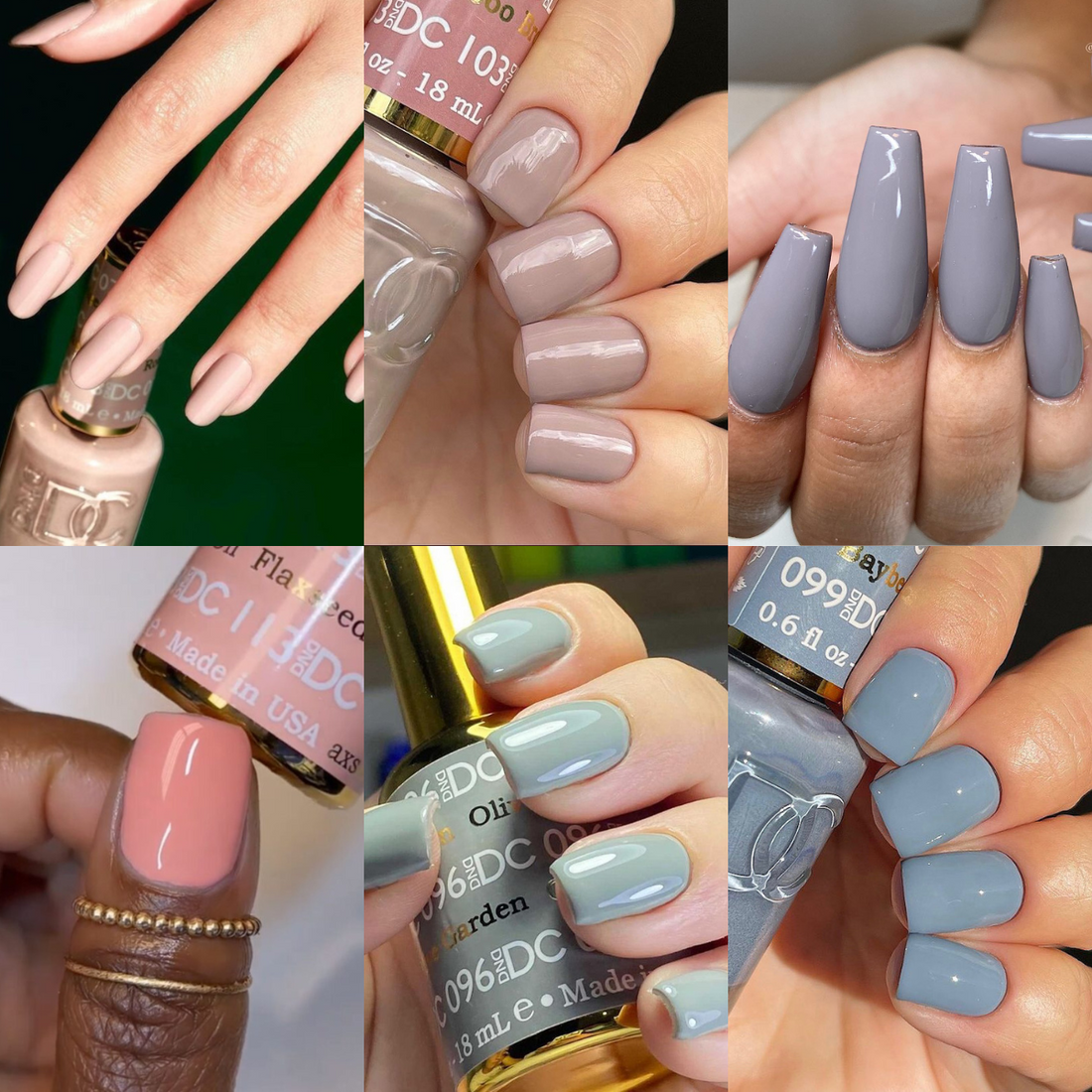 Shop Top 6 Trending Neutral Fall Colors Gel & Polish Set