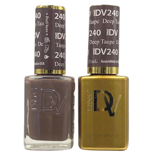 240 Deep Taupe Gel & Polish Diva Duo by DND