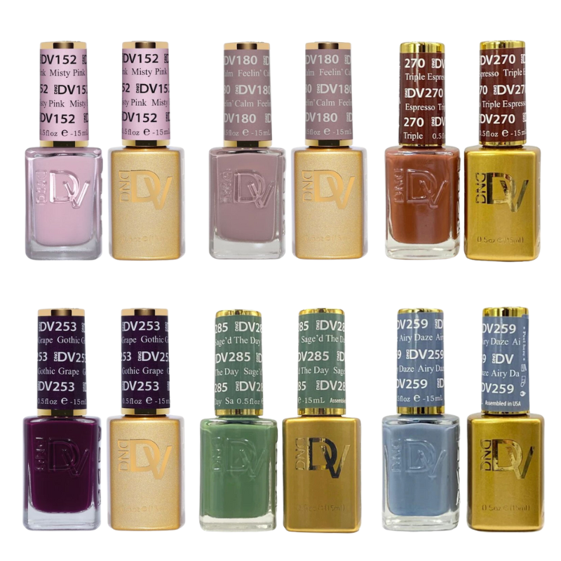 Top 6 Fall Earthy Tone Colors 2024 Gel & Polish Set