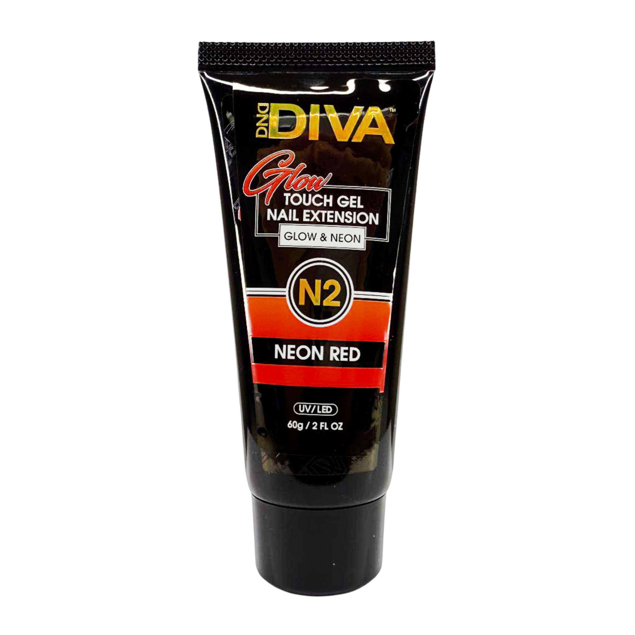 Shop DND Diva Glow Touch Gel - N02 Neon Red