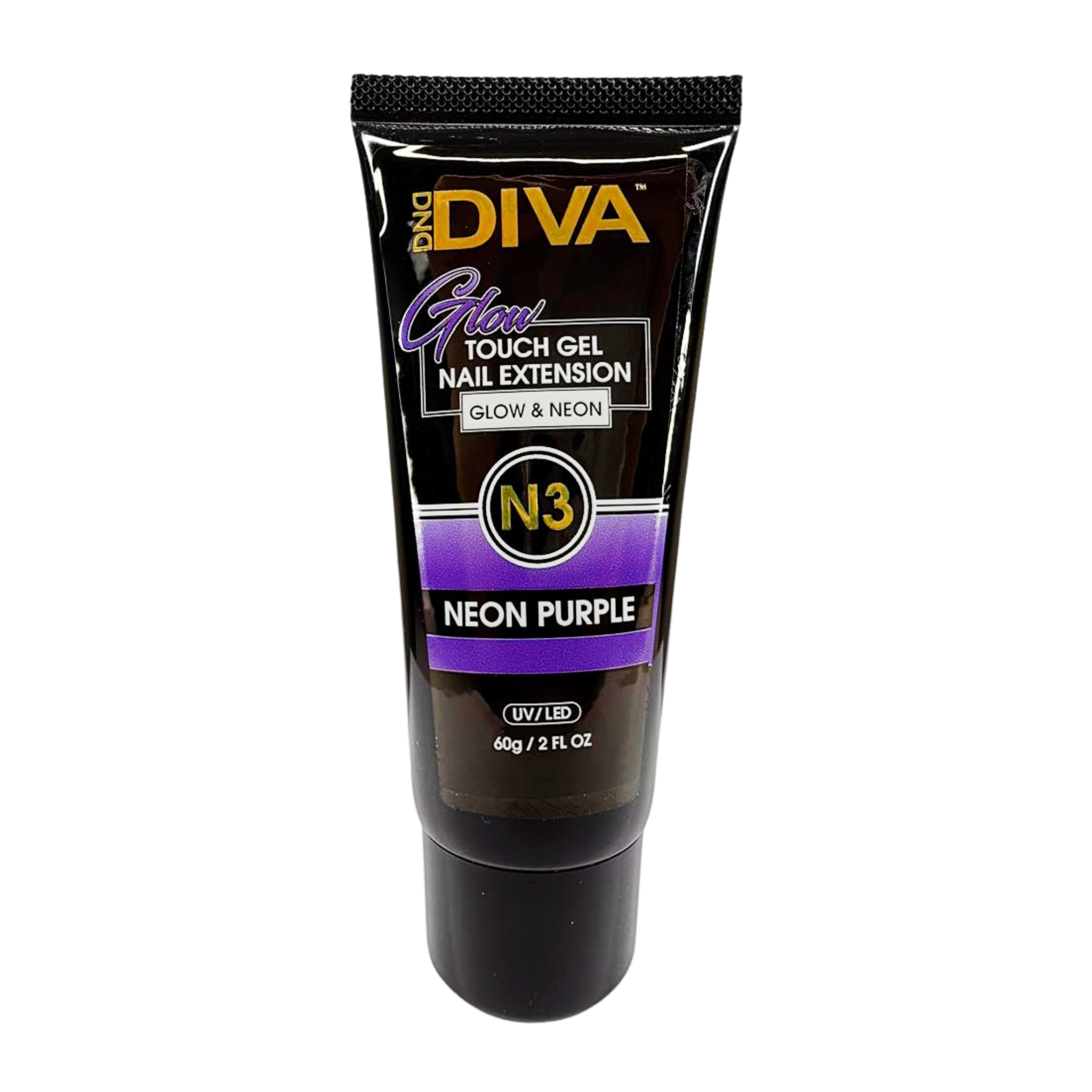 Shop DND Diva Glow Touch Gel - N03 Neon Purple