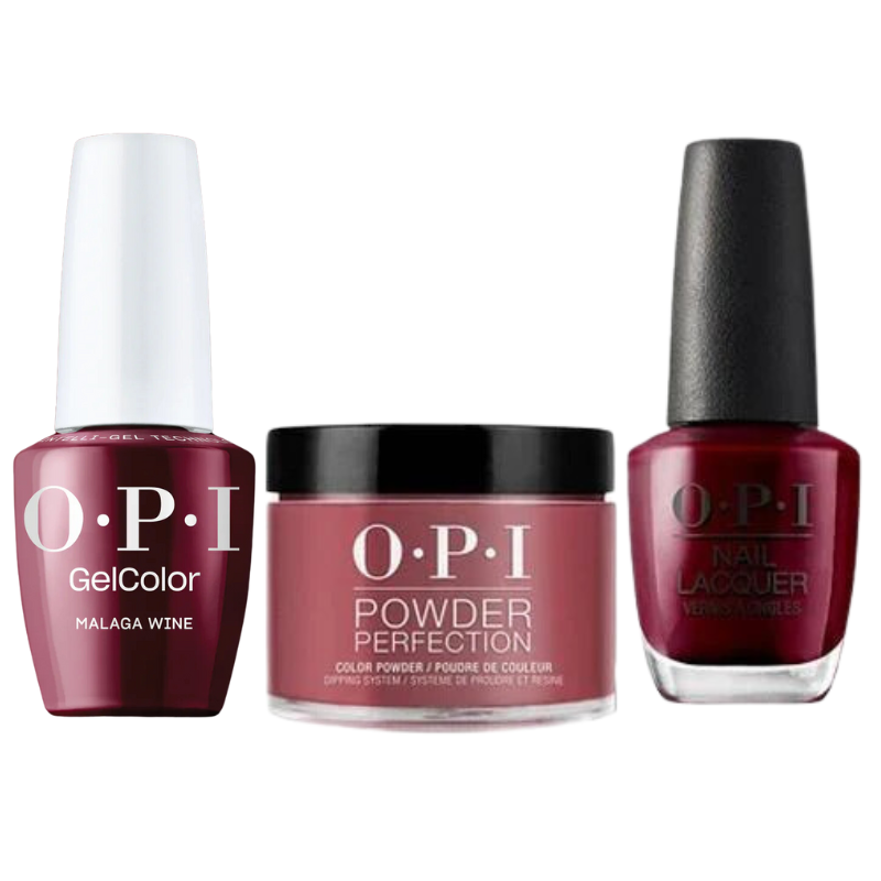 Shop OPI Intelli-Gel Trio L87 Malaga Wine