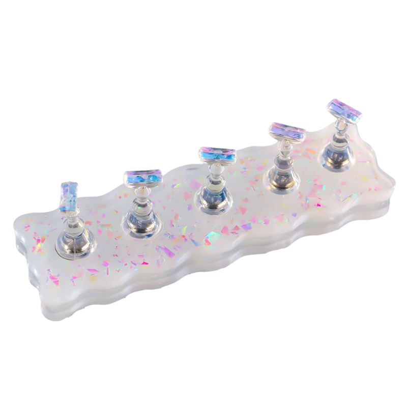 Shop Clear Glitter Magnetic Press-on Stands