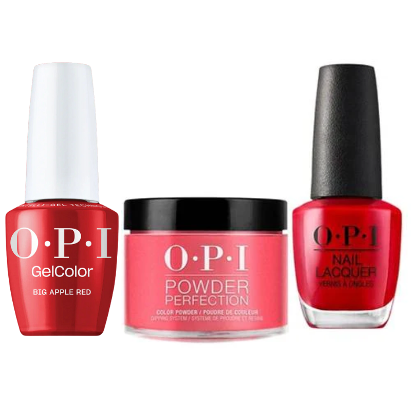 Shop OPI Intelli-Gel Trio N25 Big Apple Red