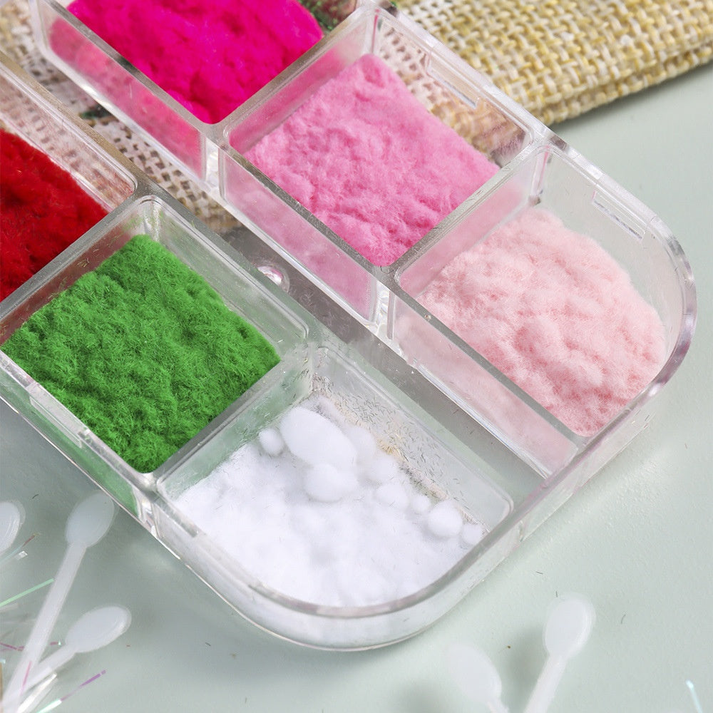 Velvet Flocking Powder Nail Art Kit – 3D Christmas Designs