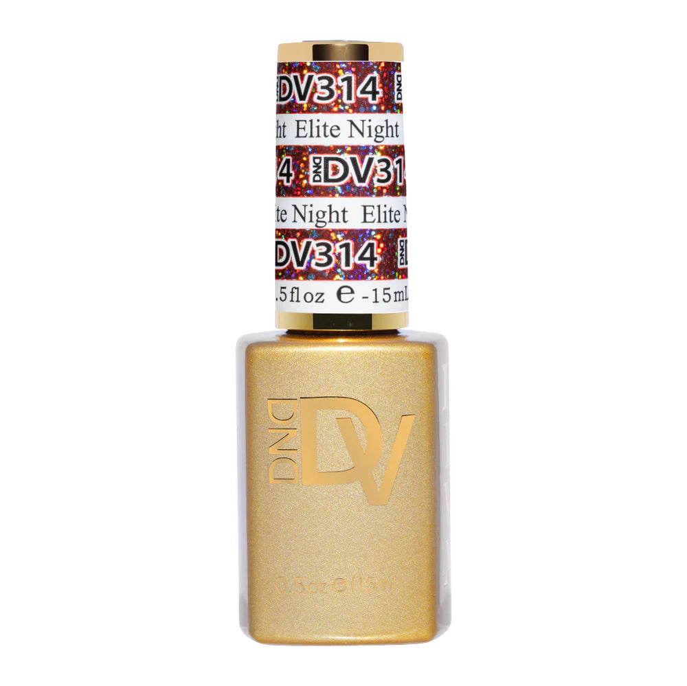 314 Elite Night Platinum Gel by DND Diva - Glitter Gel