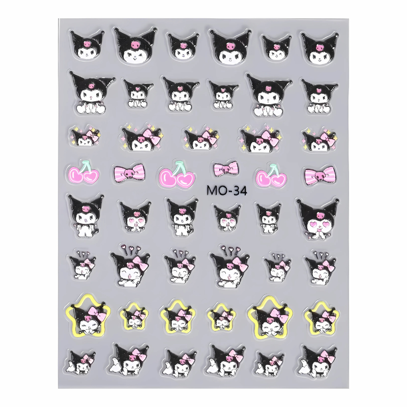 Kuromi Nail Art Stickers