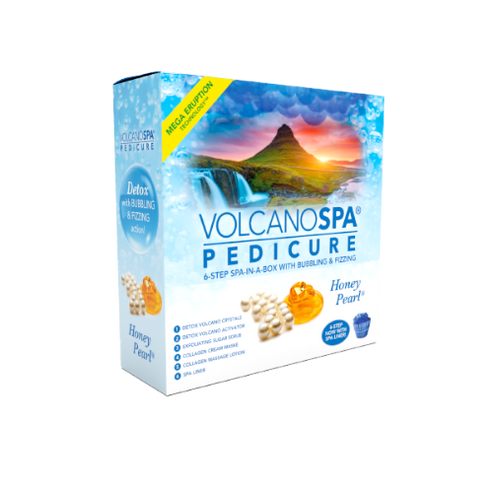 Honey Pearl 6 Step Pedicure Kit By Volcano Spa