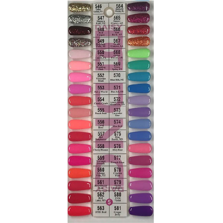 DND Color Swatch #5 (546-581)