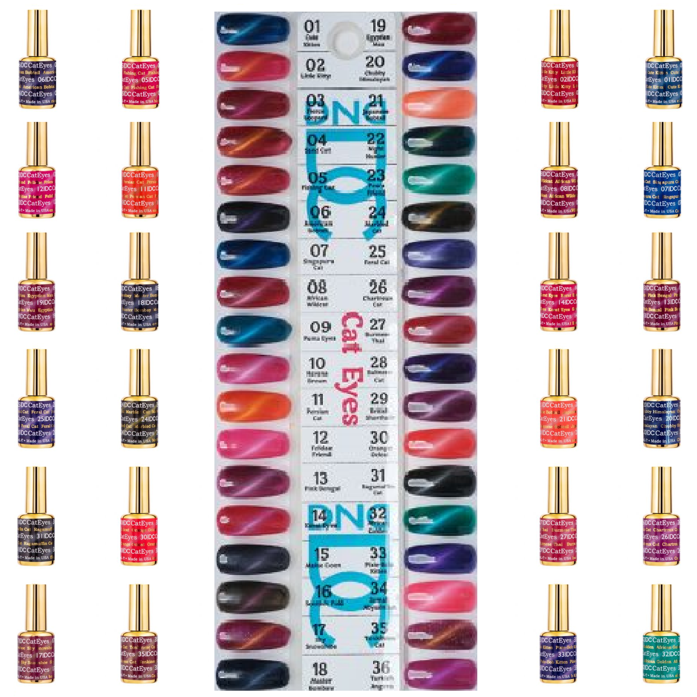 DND DC Cat Eye Collection: Cat Eye Polish with Magnet