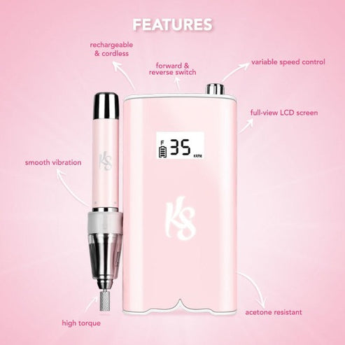 Pink Beyond PRO Portable Nail Drill By Kiara Sky